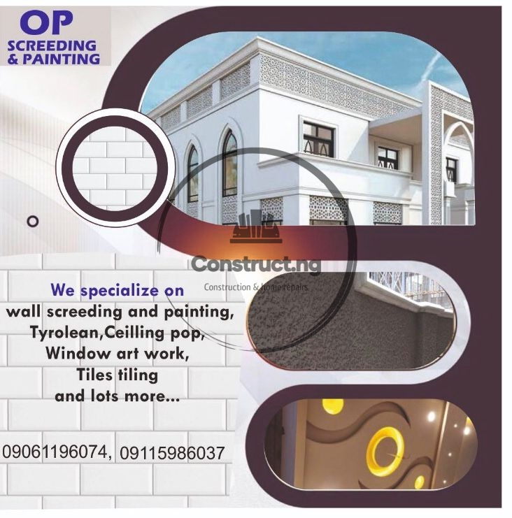 OP SCREEDING AND PAINTING - Construct Ng