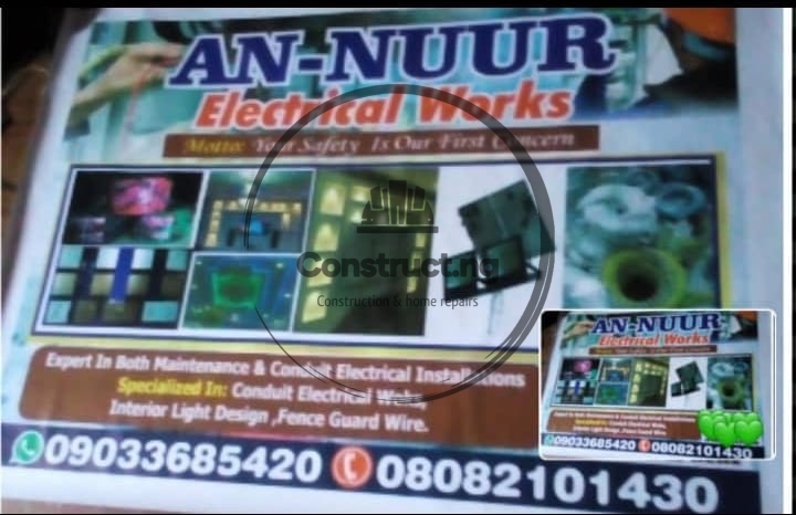 AN NUUR ELECTRICAL INSTALLATION - Construct Ng