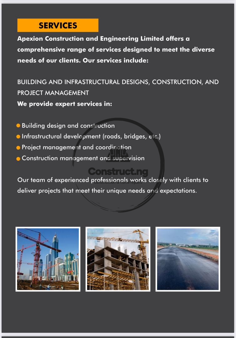APEXION CONSTRUCTION AND ENGINEERING LIMITED - Construct Ng